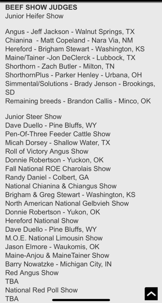 NAILE 2019 BEEF SHOW JUDGES | Lautner Farms