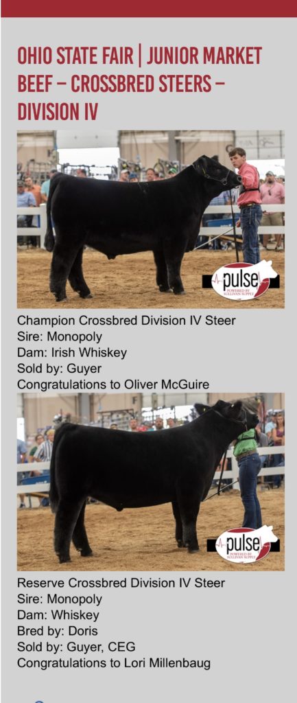 Ohio State Fair Division IV is a sweep with Monopoly sired Steers ...